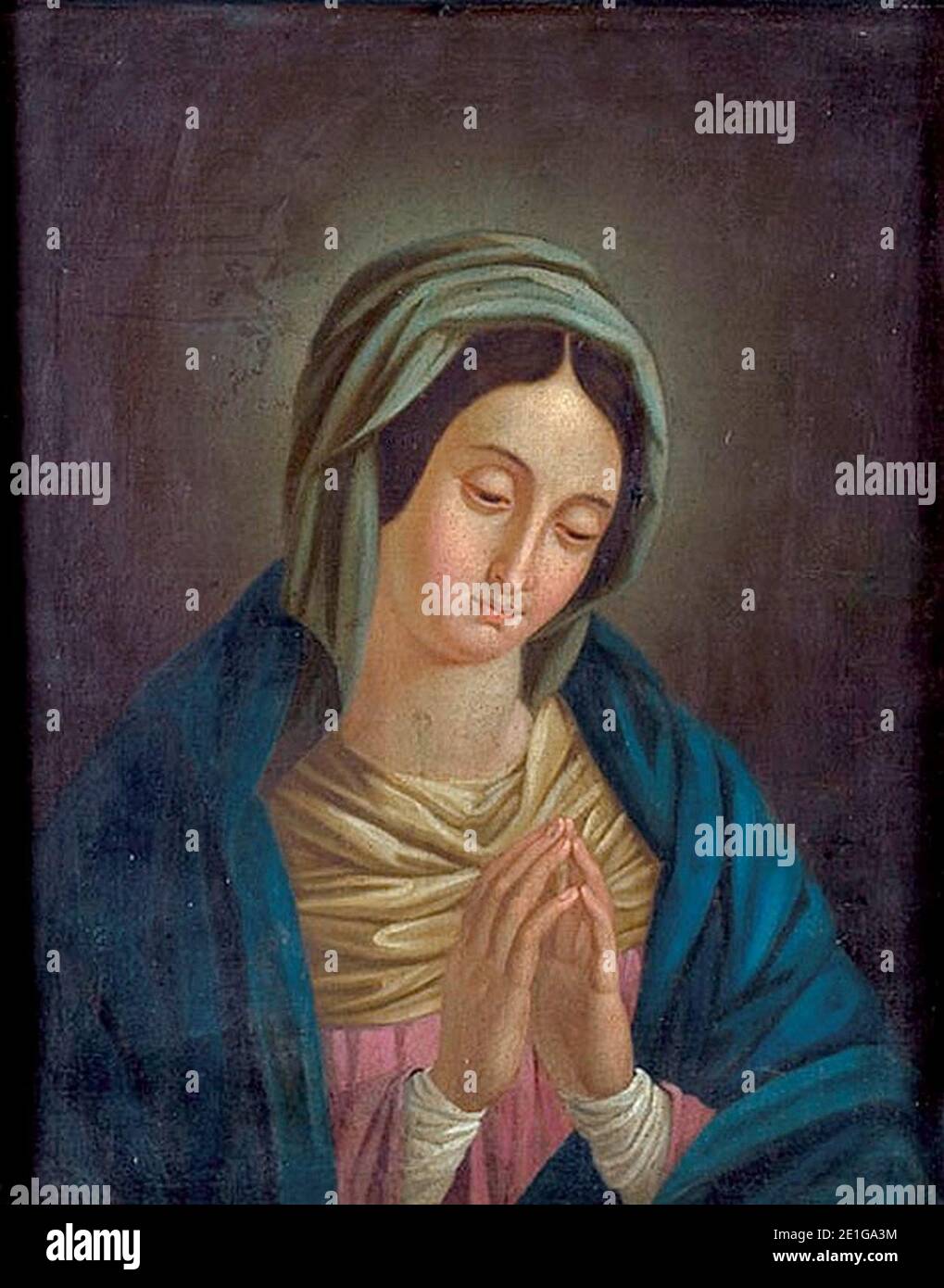 Lorenz Justin Ritz - Die betende Jungfrau Maria Stock Photo - Alamy