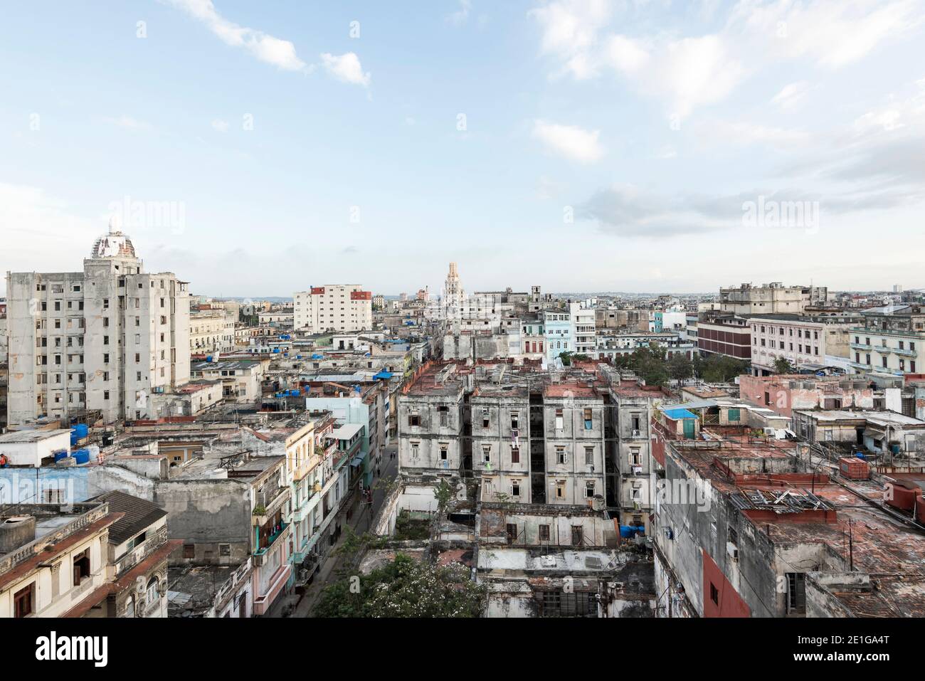 Cityscape of Havana, Cuba towards the Old Town Stock Photo - Alamy