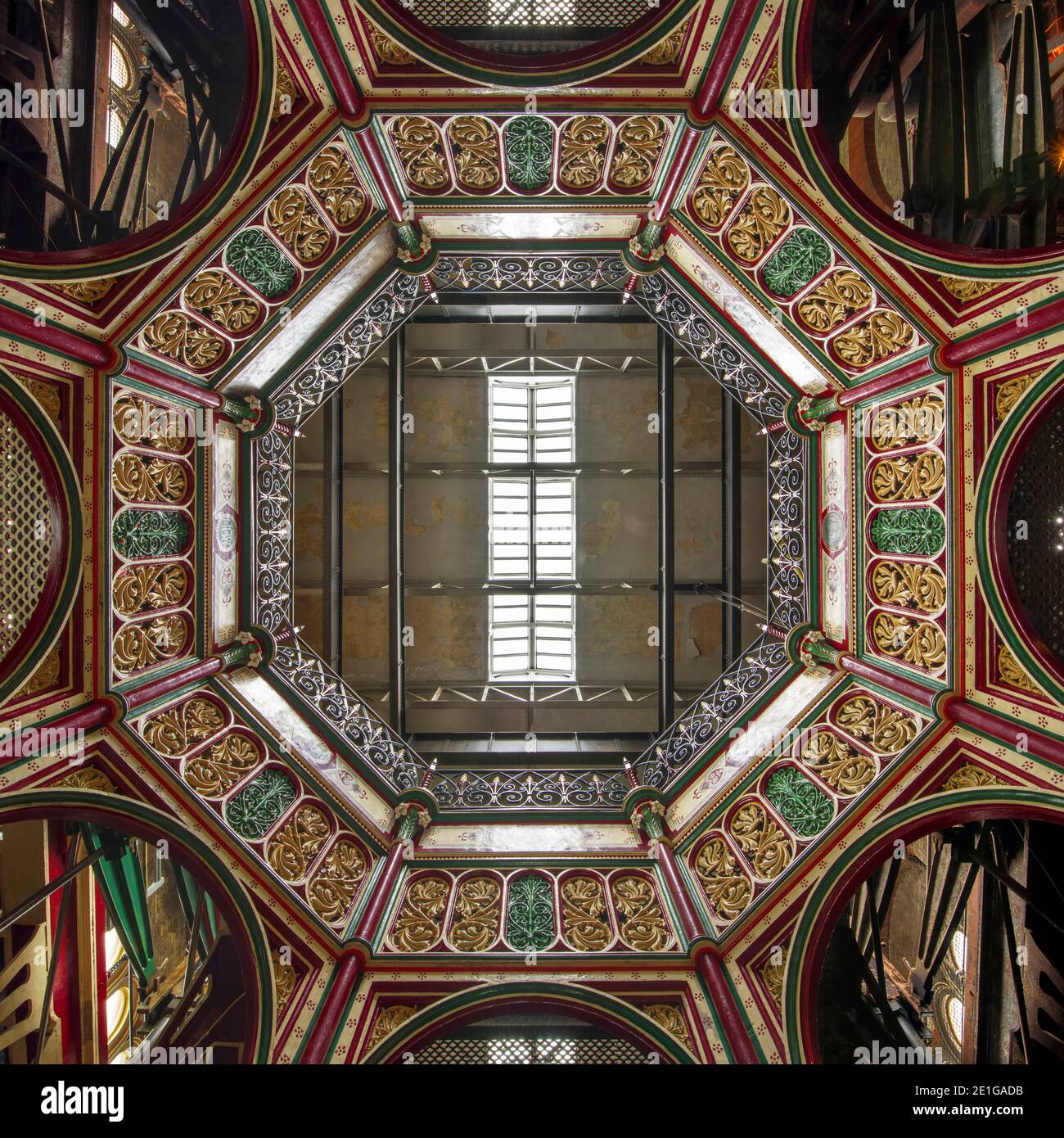 The Octagon (UP), Crossness Pumping Station, Thamesmead, UK. A Grade 1 ...