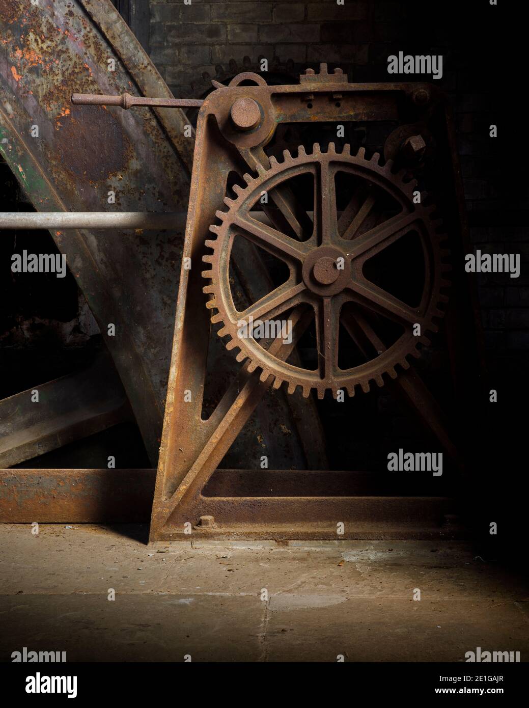 Crank Handle, Crossness Pumping Station, Thamesmead, UK. A Grade 1 ...
