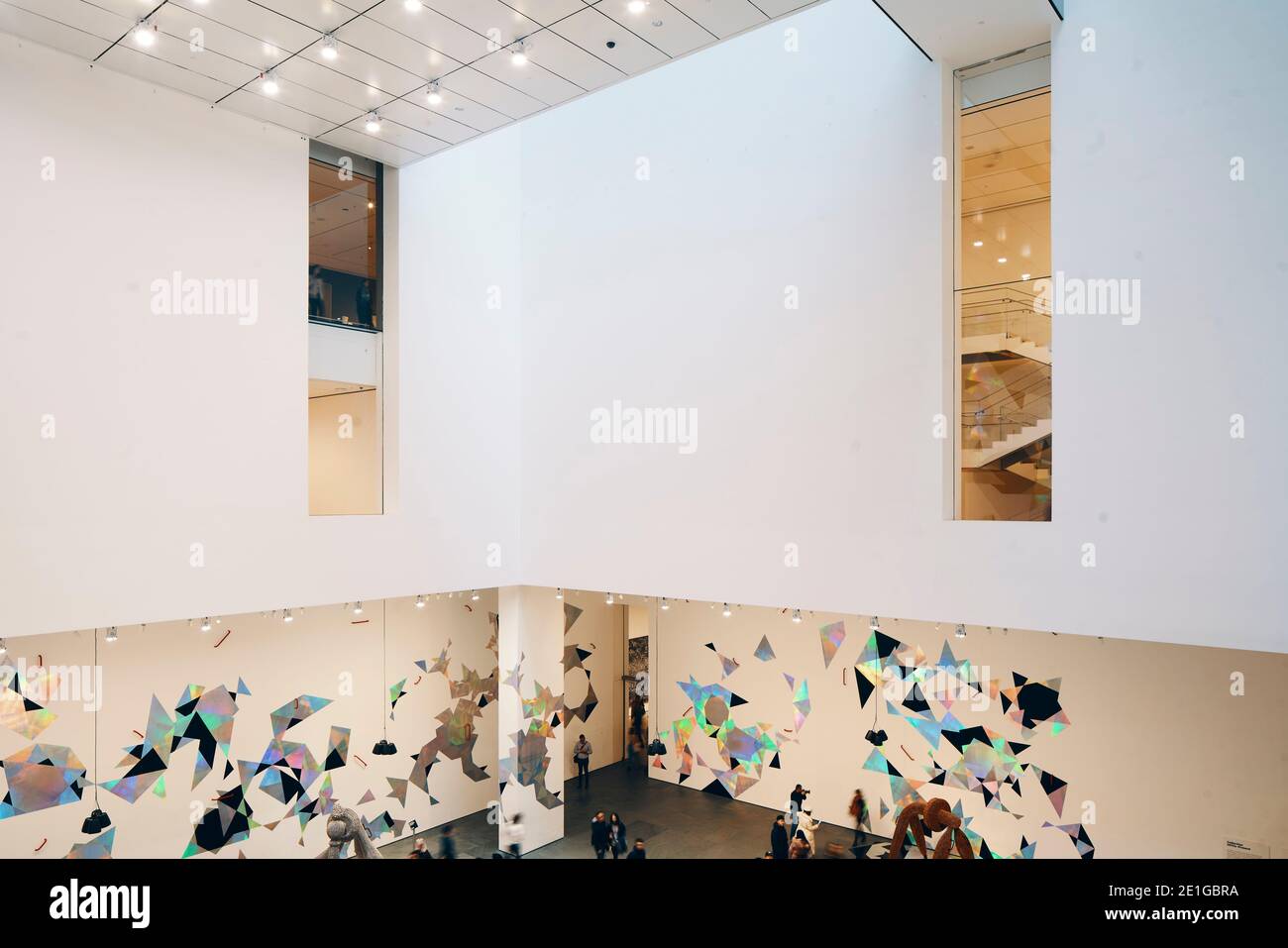 Interior view of The Museum of Modern Art (MOMA), Manhattan, New York ...
