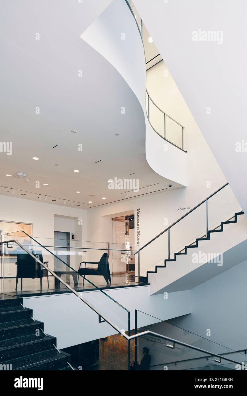 Interior view of The Museum of Modern Art (MOMA), Manhattan, New York ...