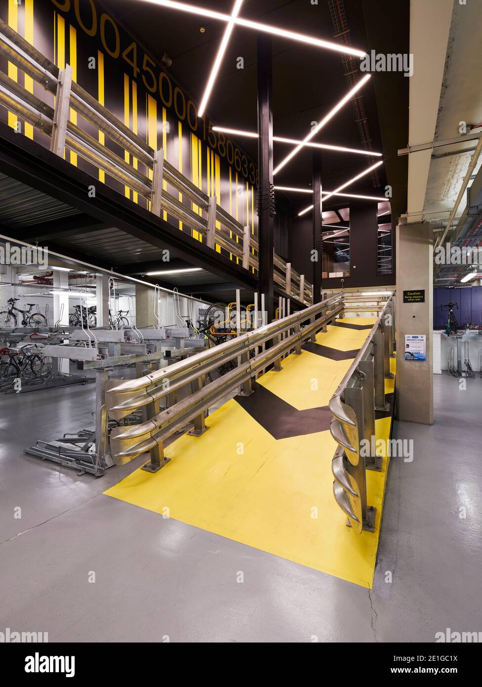 Interior of remodelled Alphabeta Building, Finsbury Square, London UK ...