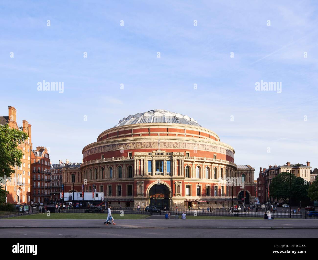 Exterior of the Royal Albert Hall, South Kensington, London UK ...