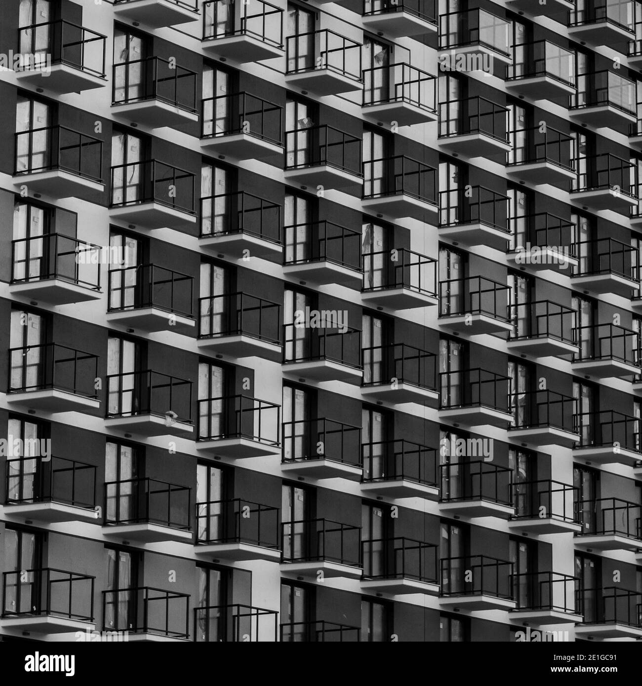 Apartment block Black and White Stock Photos & Images - Alamy
