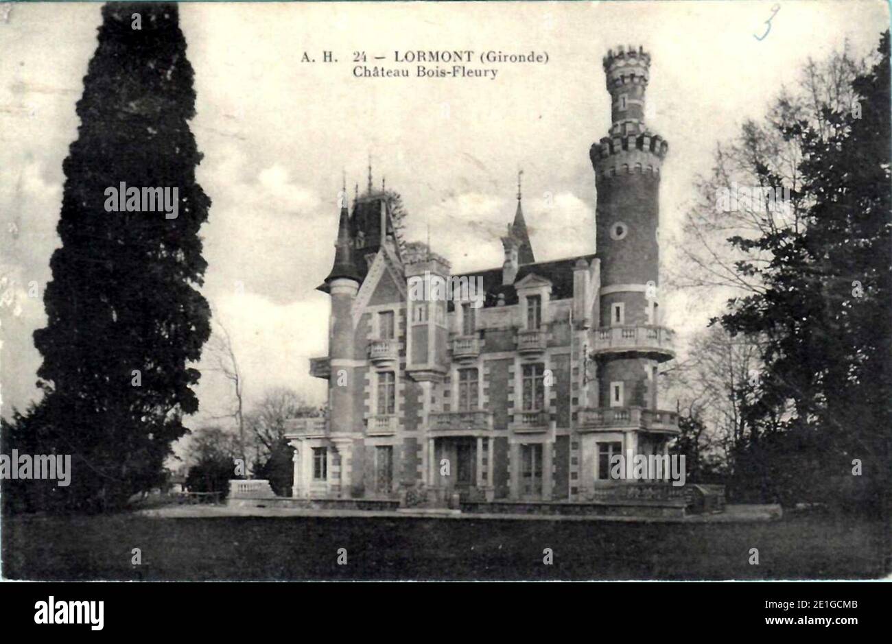 Lormont - château du Bois-Fleuri 3 Stock Photo - Alamy