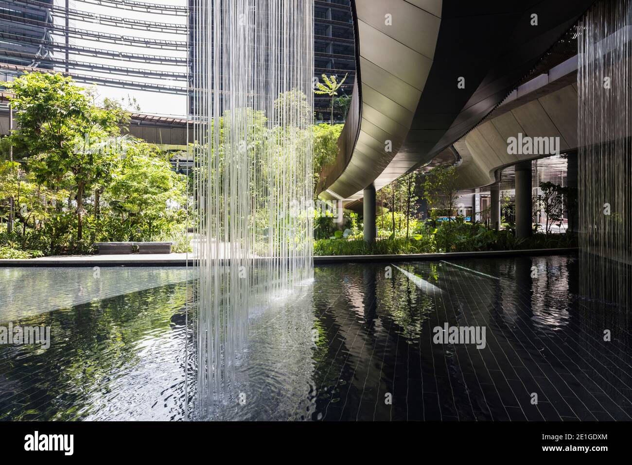 The Green Heart of Marina One, a high-density mixed-use complex for the ...