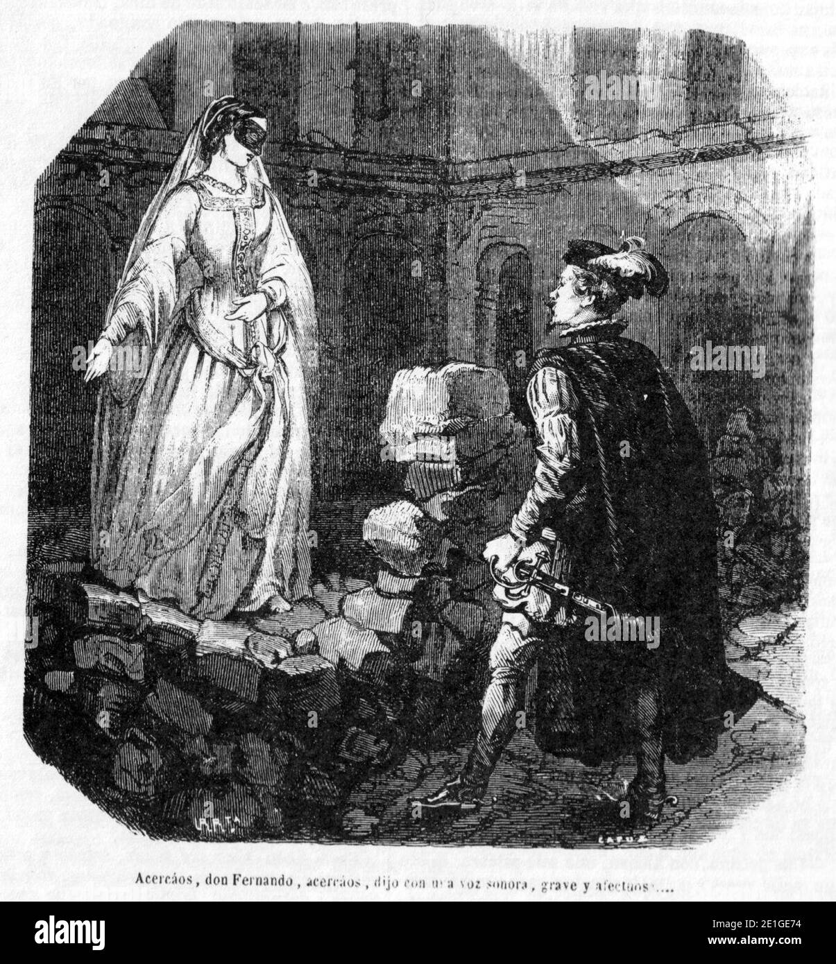 Los Monfies de las Alpujarras Illustration pag 217 Stock Photo - Alamy