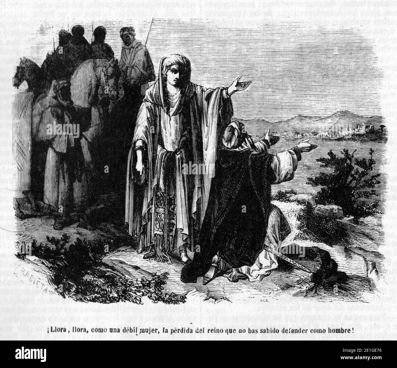 Los Monfies de las Alpujarras Illustration pag 24 Stock Photo - Alamy