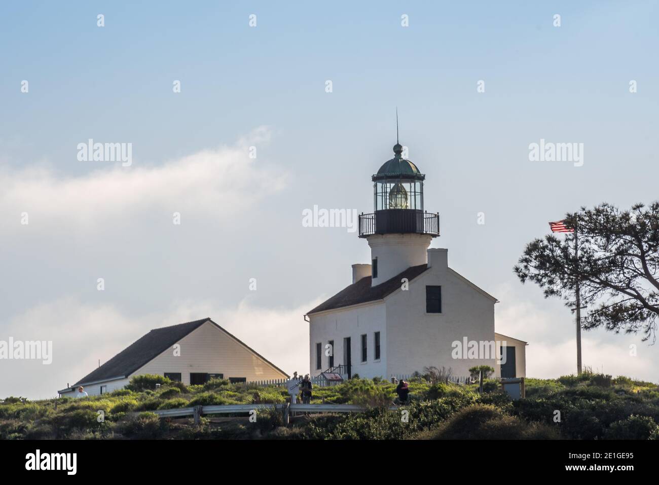 The Old Point Loma Lighthouse in San Diego, California Stock Photo - Alamy