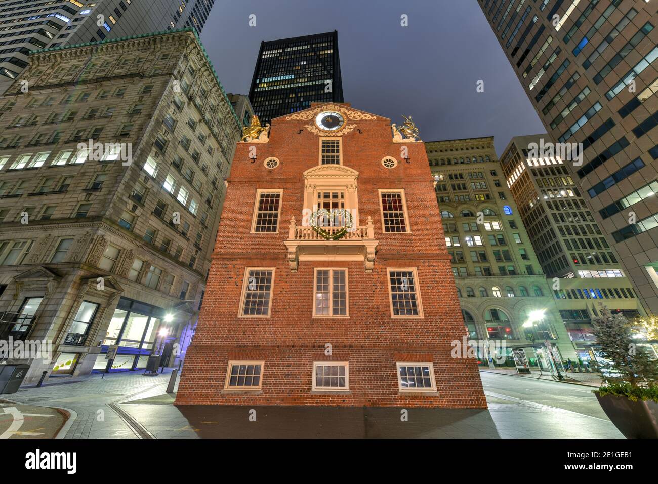 Boston, MA - Nov 27, 2020: The Old State House is a historic building ...