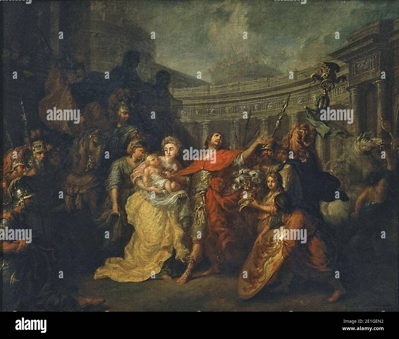 Losenko Farewell of Hector and Andromache study 1773 Stock Photo - Alamy
