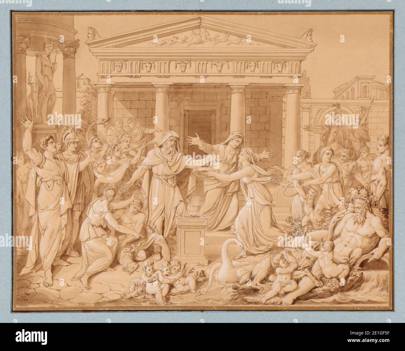 Lot 1822-8500. Conrad Martin Metz. A sacrifice to Diana, the Goddess of ...