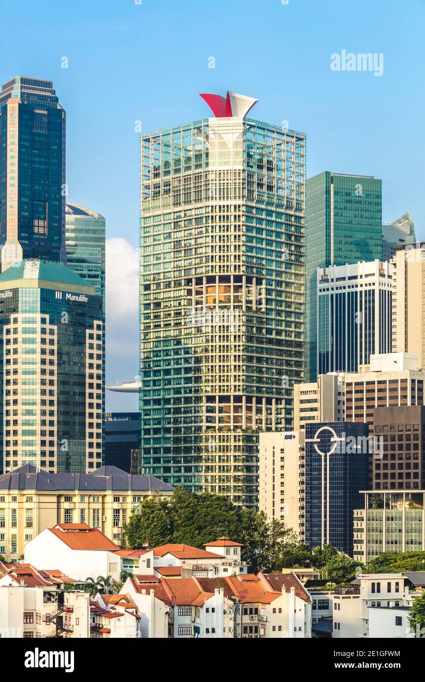 Exterior view of CapitaGreen, also known as Market Street Tower, an ...