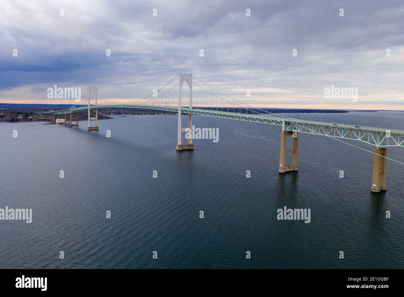 The Claiborne Pell Bridge is among the longest suspension bridges in ...