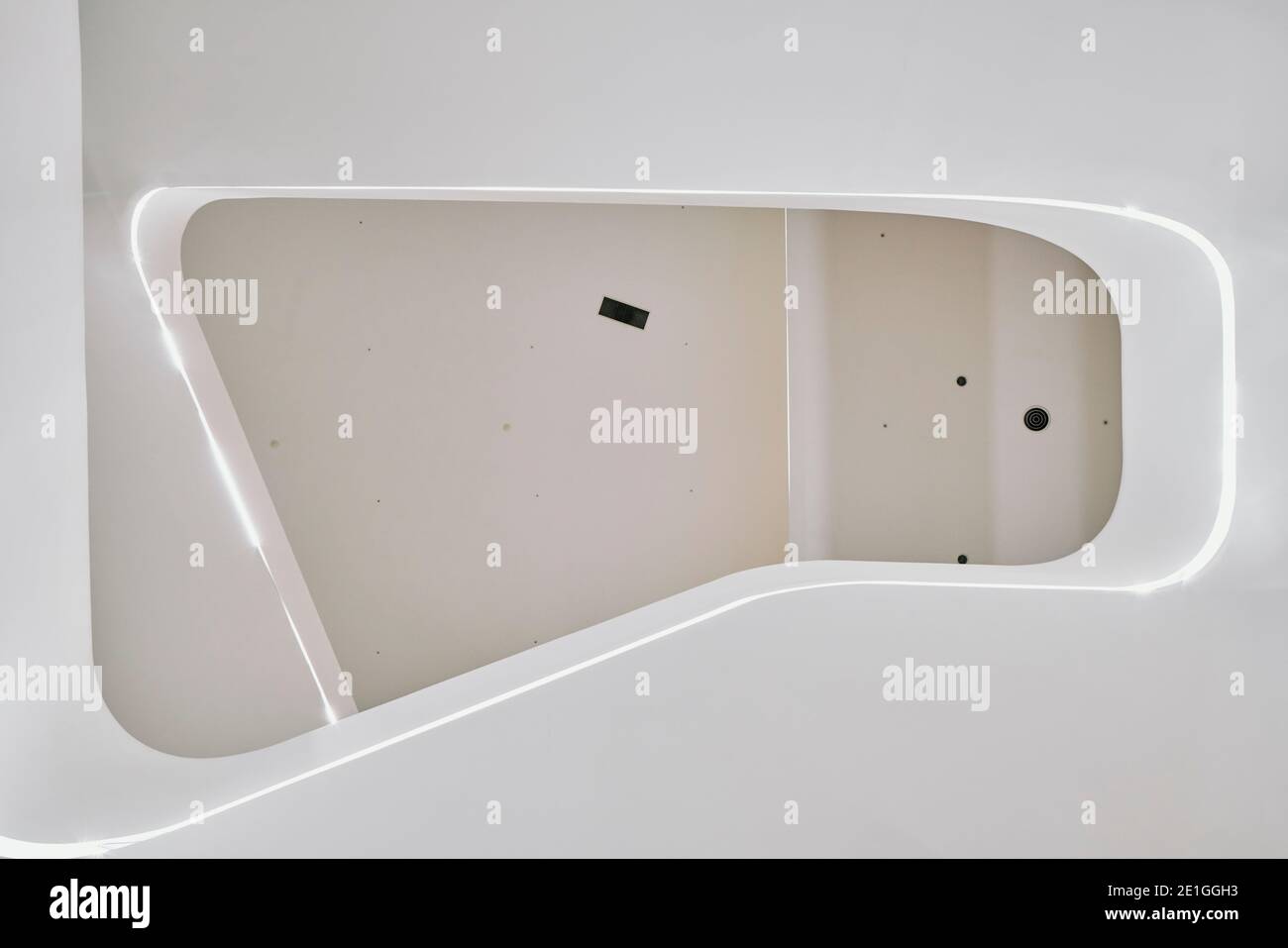 Interior view of Dongdaemun Design Plaza, also known as DDP, a cultural ...