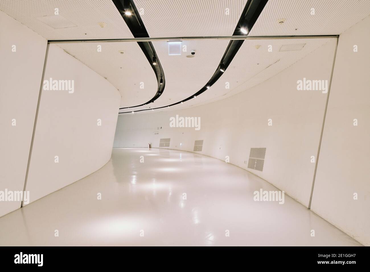 Interior view of Dongdaemun Design Plaza, also known as DDP, a cultural ...