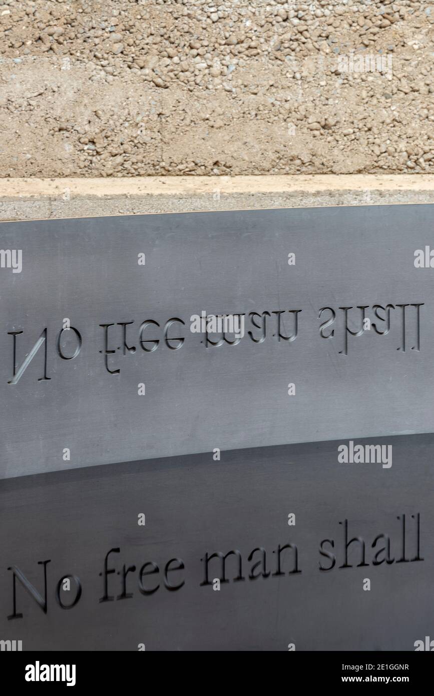 Interior view of Writ in Water, an architectural artwork by Mark ...