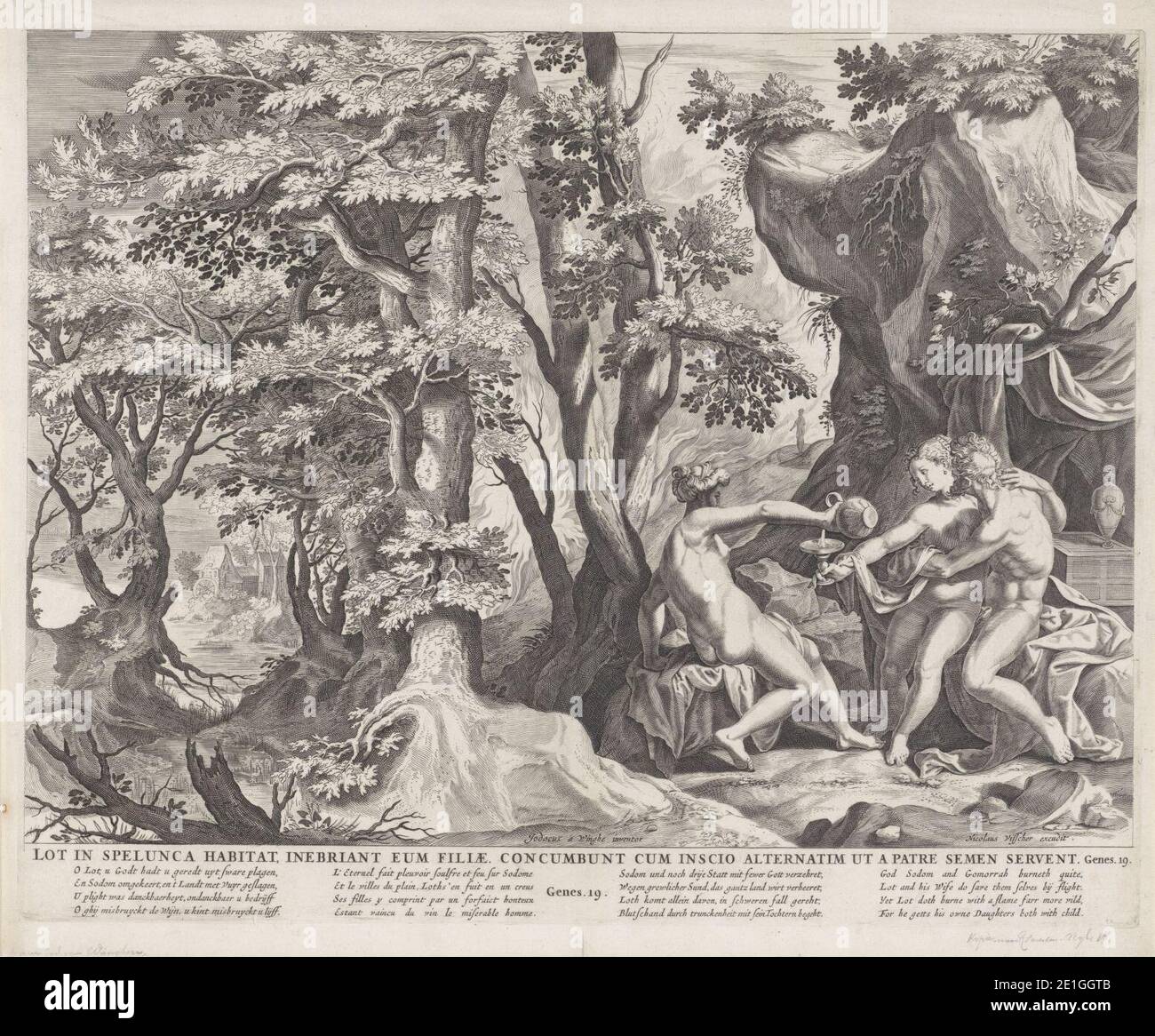 Lot en zijn dochters Stock Photo - Alamy