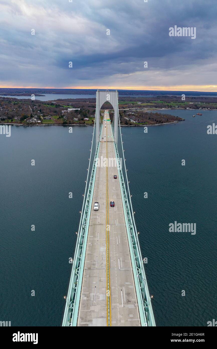 The Claiborne Pell Bridge is among the longest suspension bridges in ...