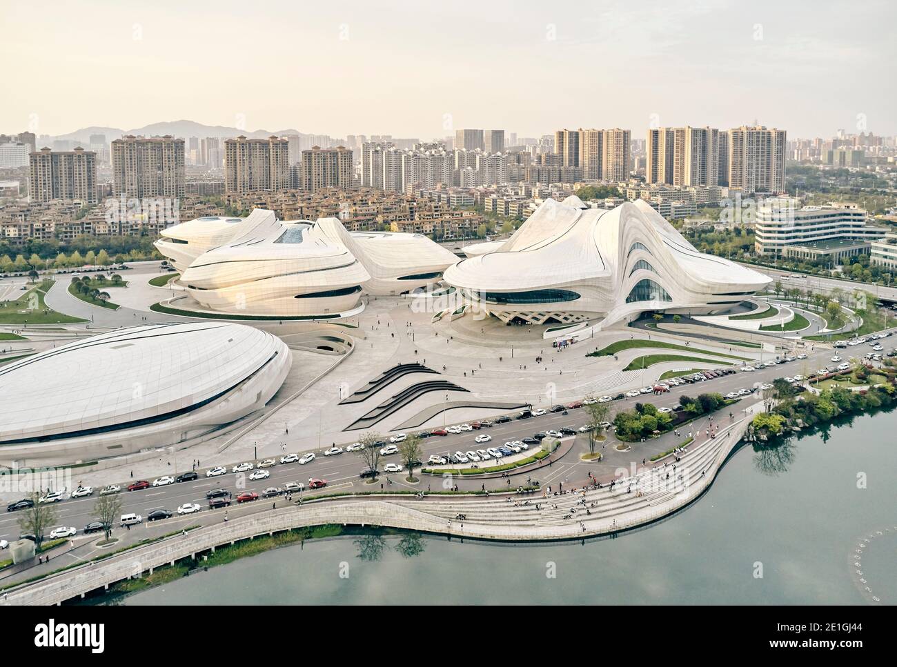 Aerial view of The Changsha Meixihu International Culture and Art ...