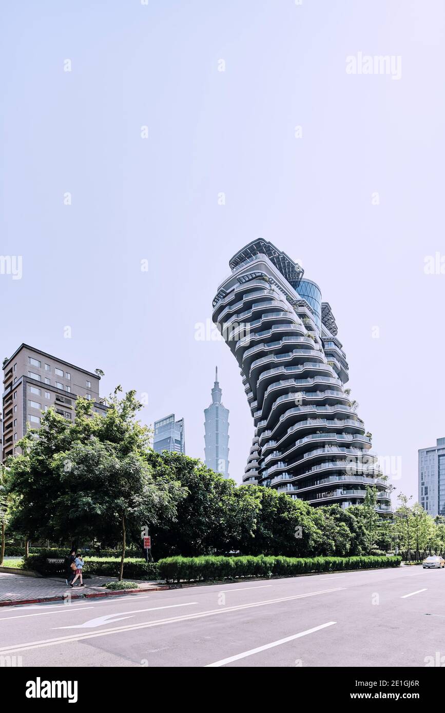 Exterior view of the Tao Zhu Yin Yuan Tower, or Agora Garden, a ...