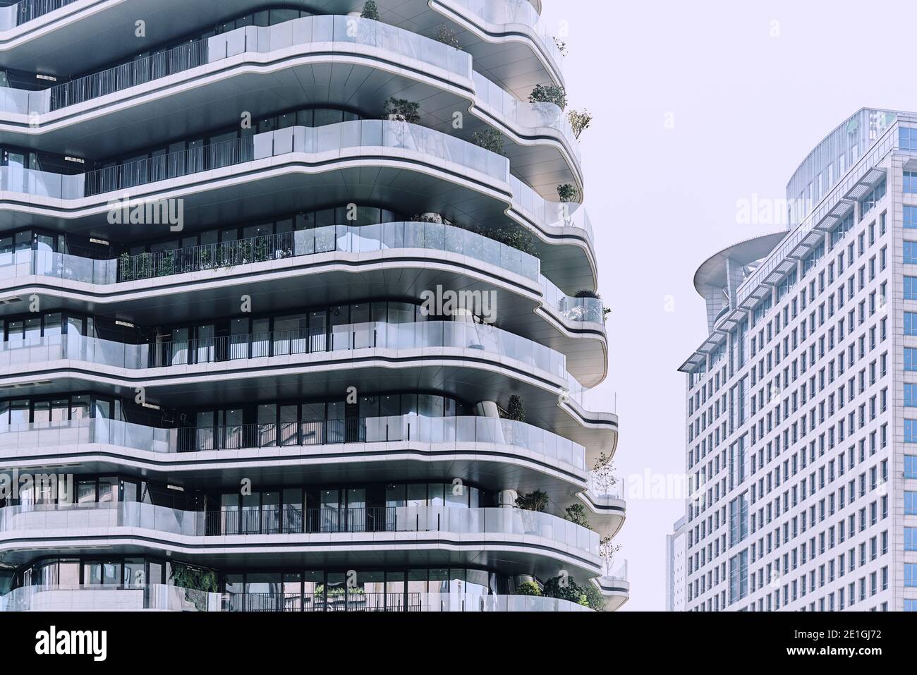 Exterior view of the Tao Zhu Yin Yuan Tower, or Agora Garden, a ...