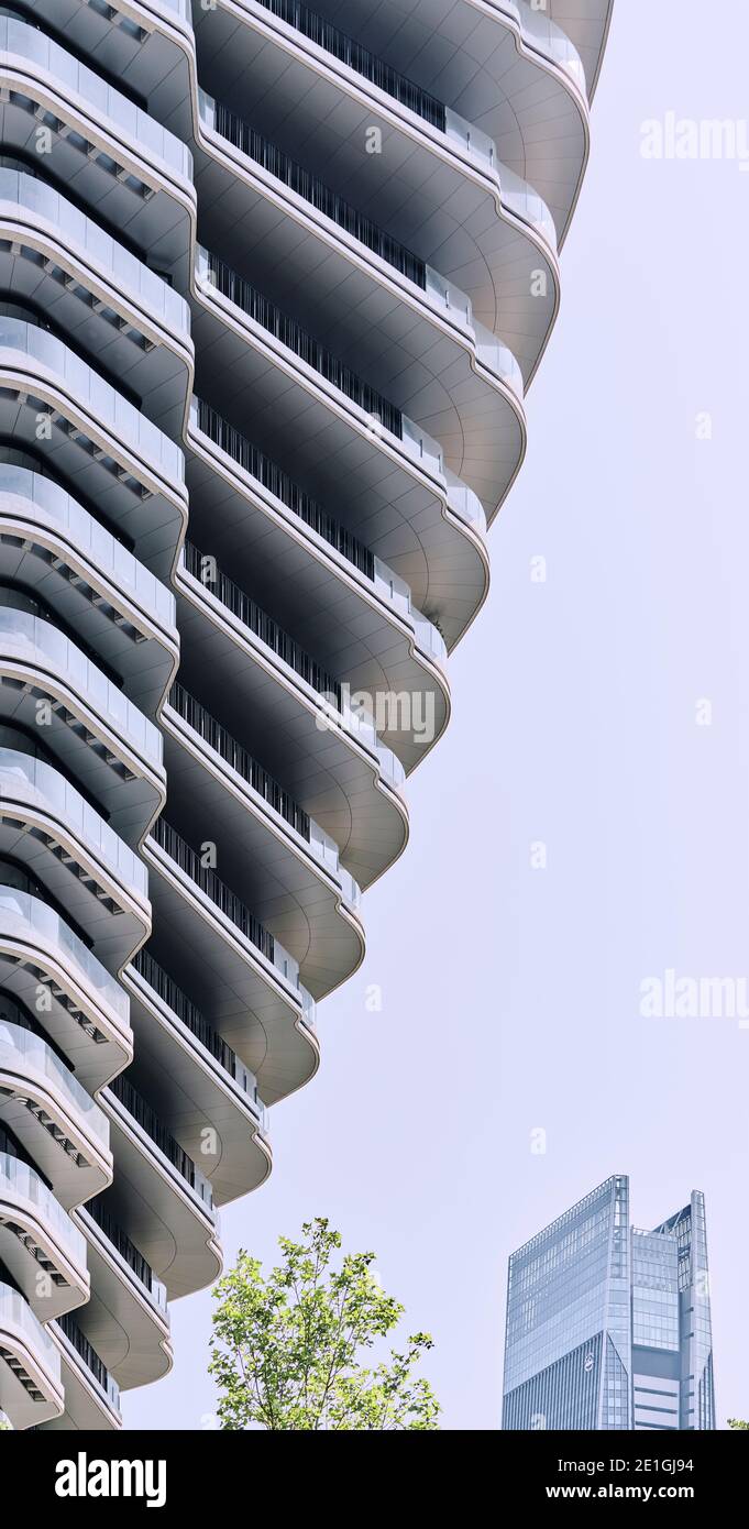 Exterior view of the Tao Zhu Yin Yuan Tower, or Agora Garden, a ...