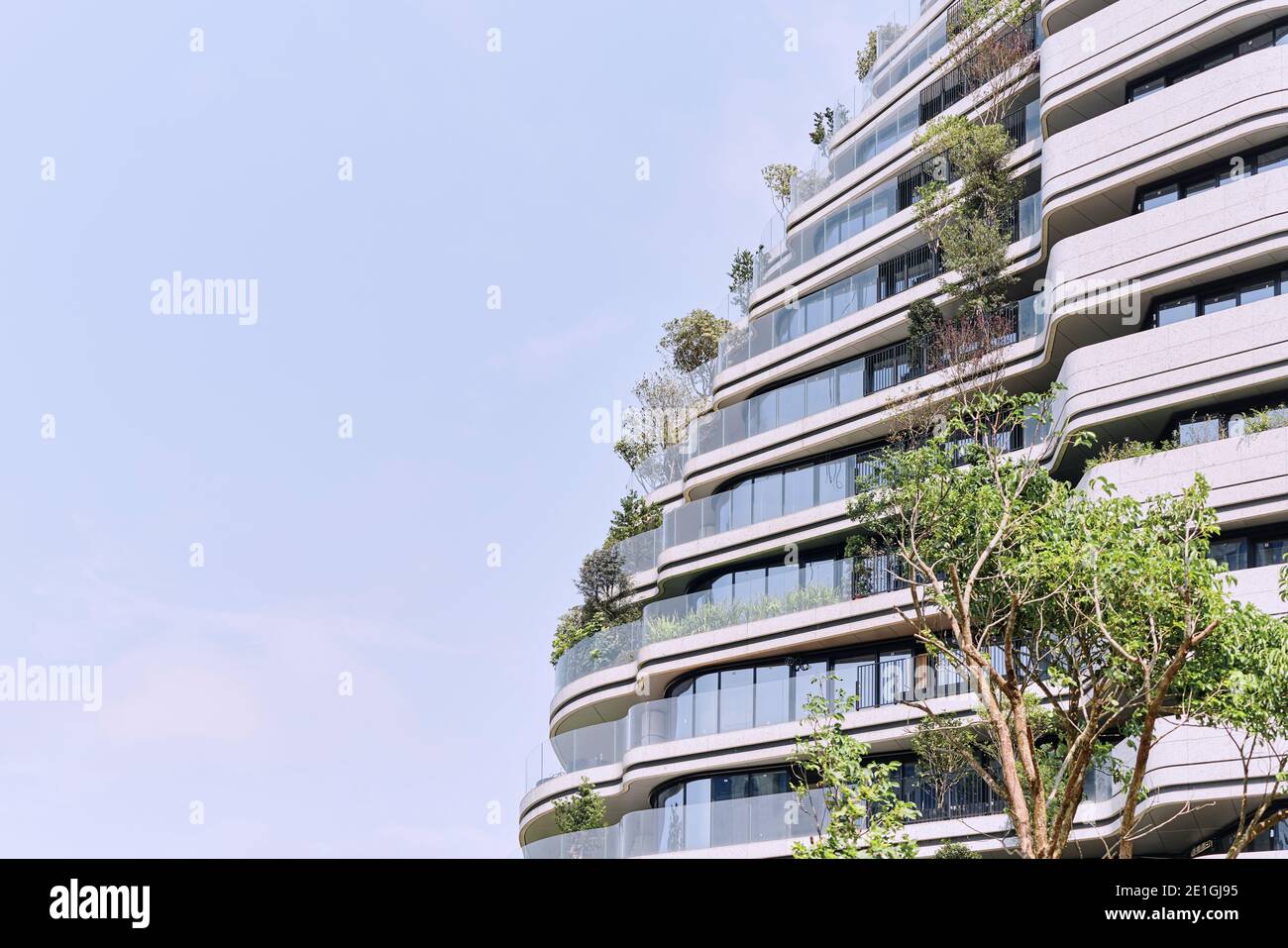 Exterior view of the Tao Zhu Yin Yuan Tower, or Agora Garden, a ...