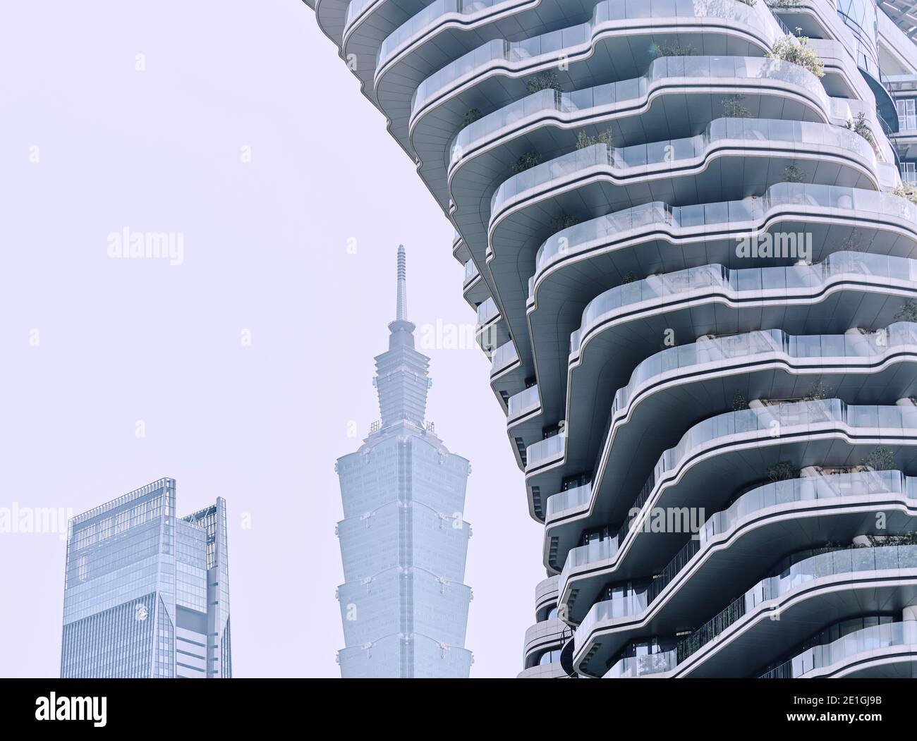 Exterior view of the Tao Zhu Yin Yuan Tower, or Agora Garden, a ...