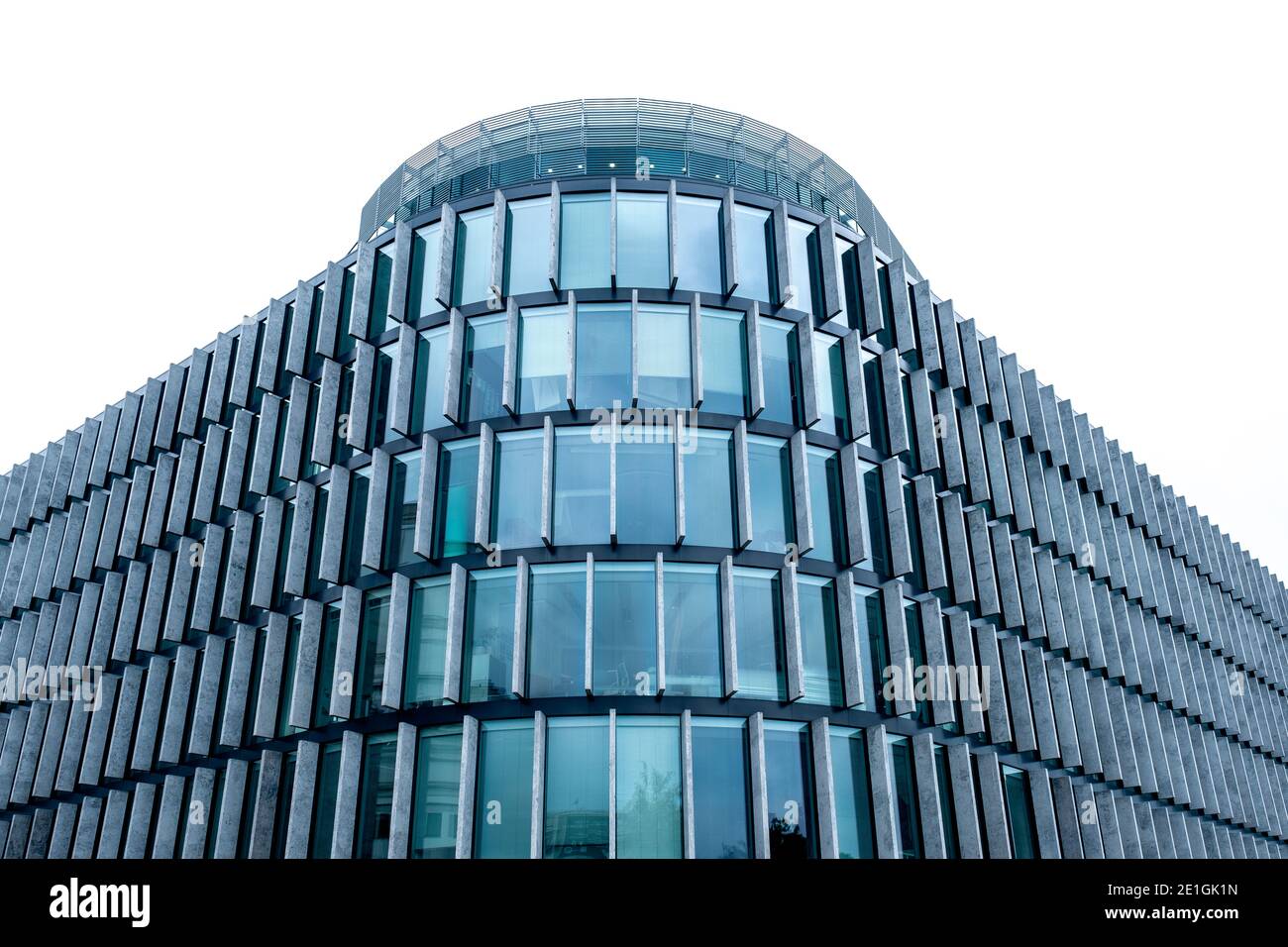 Glass facade of the Metropolitan office building on Pilsudski Square in ...