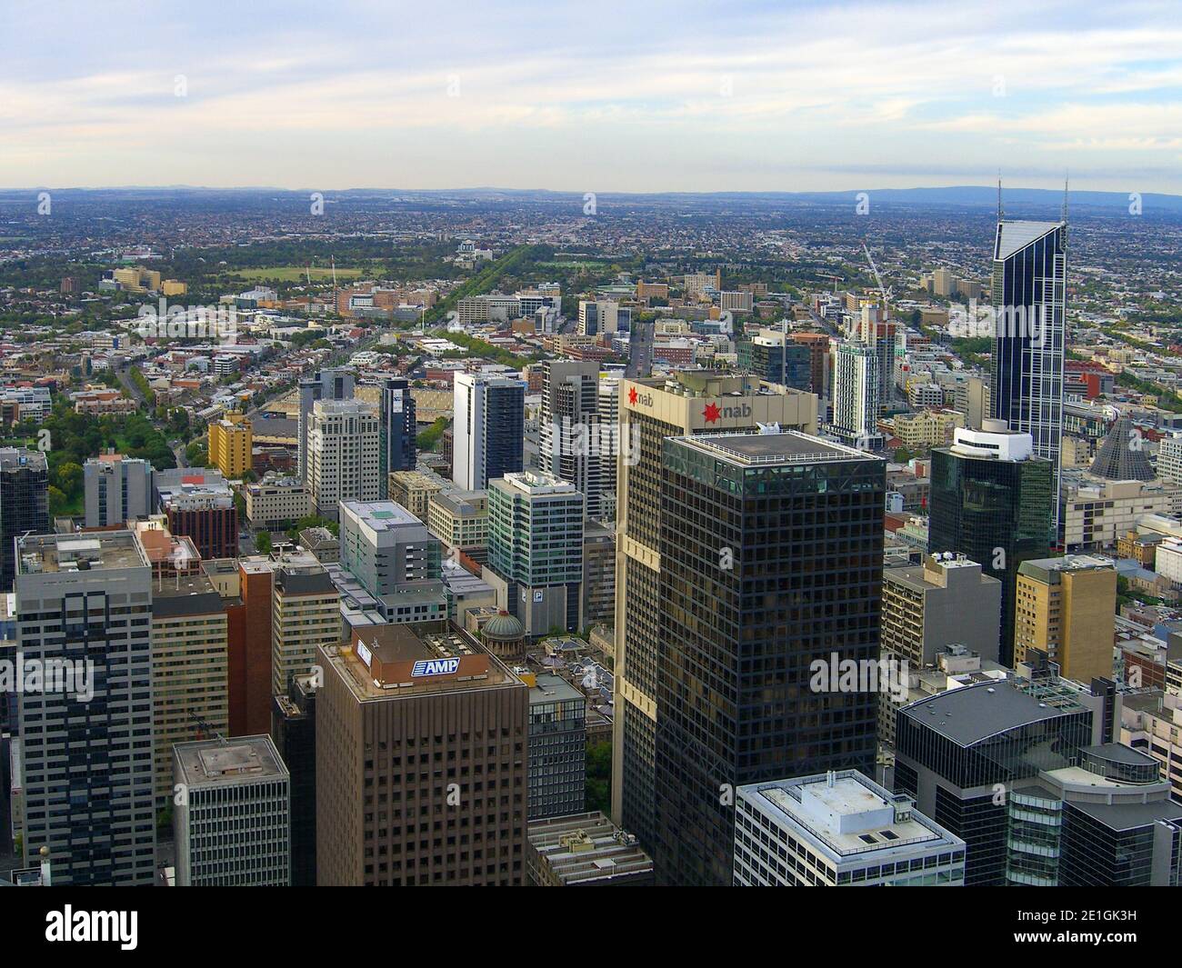 Melbourne aerial view sunrise hi-res stock photography and images - Alamy
