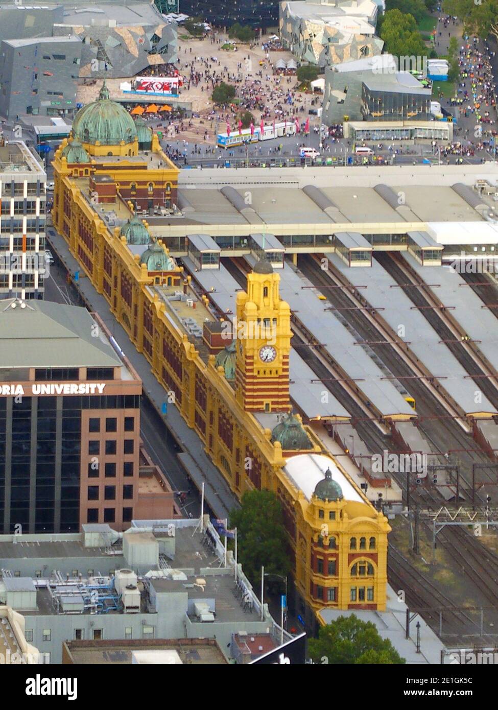 Flinders Street railway station, an iconic building of Melbourne ...