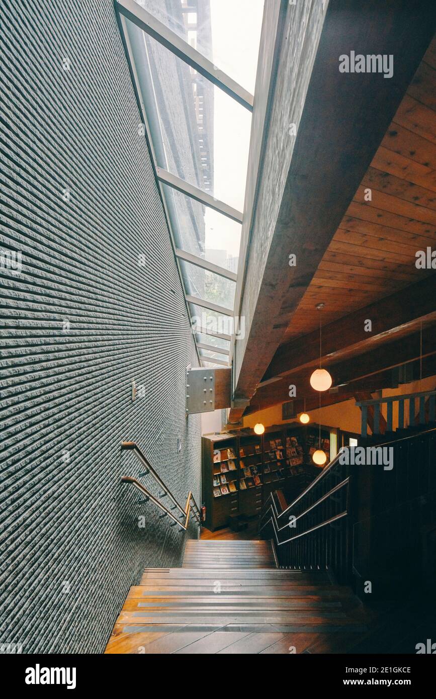 Interior of the public library in Beitou, Taipei, Taiwan's first green ...