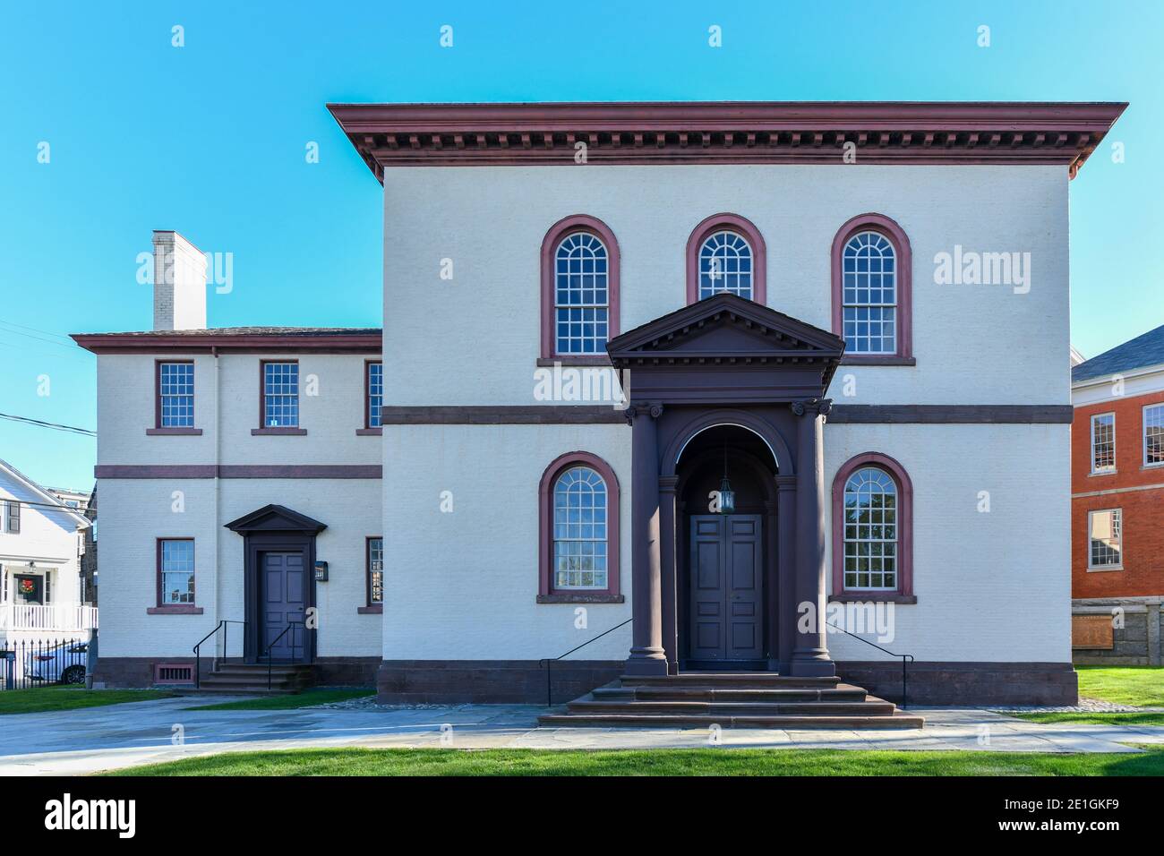Touro Synagogue, America's oldest synagogue, in Newport, Rhode Island Stock Photo - Alamy