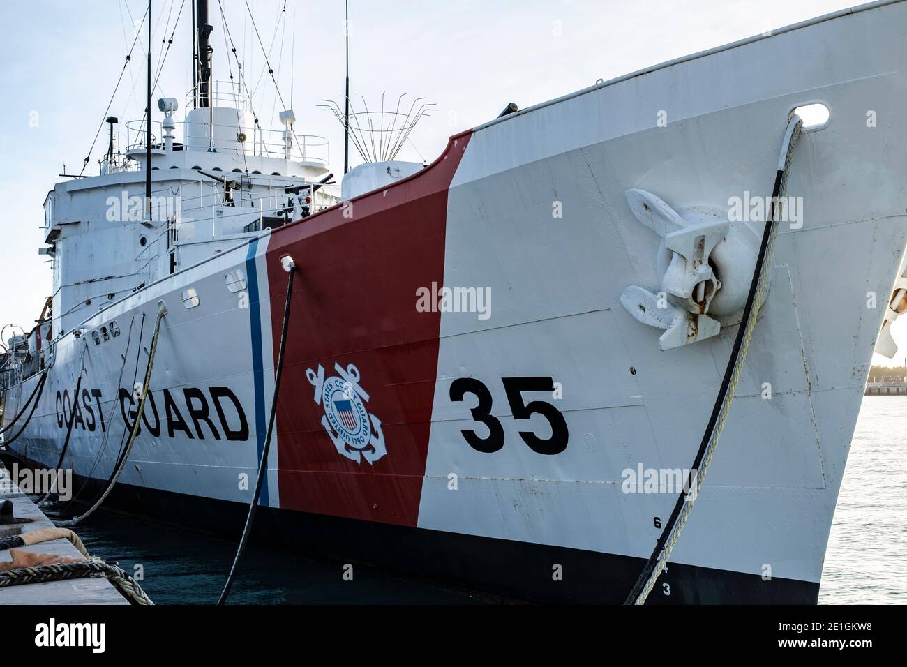 U. S. Coast Guard Cutter, Ingham (WHEC-35), Florida, Key West Stock ...