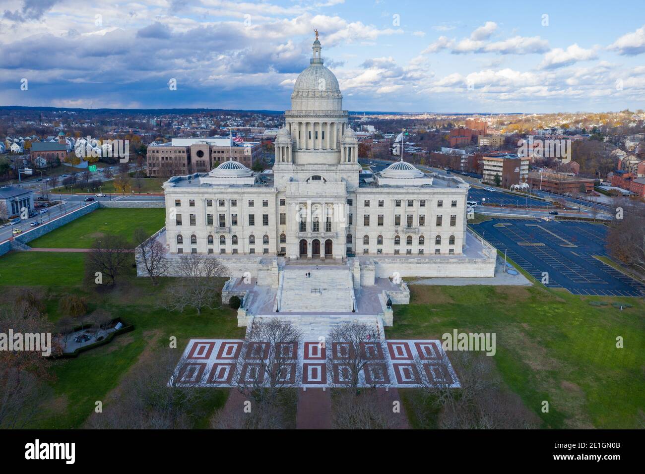 The State Capitol building in downtown Providence, Rhode Island Stock ...