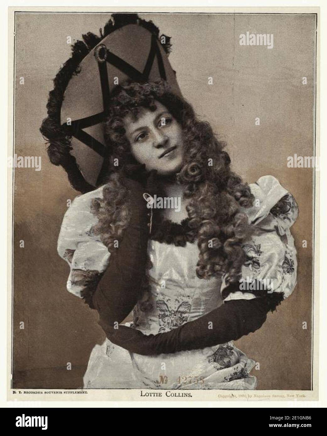 Lottie Collins, 1892 Stock Photo - Alamy
