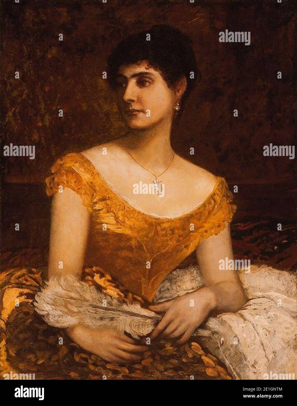 Lotz Portrait of a Woman Stock Photo - Alamy