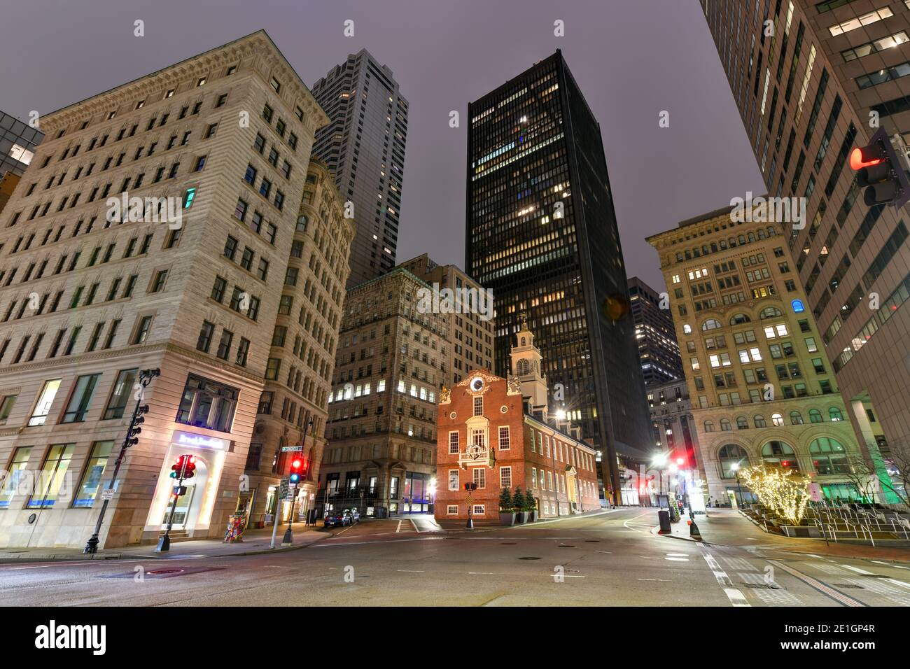 Boston, MA - Nov 27, 2020: The Old State House is a historic building ...