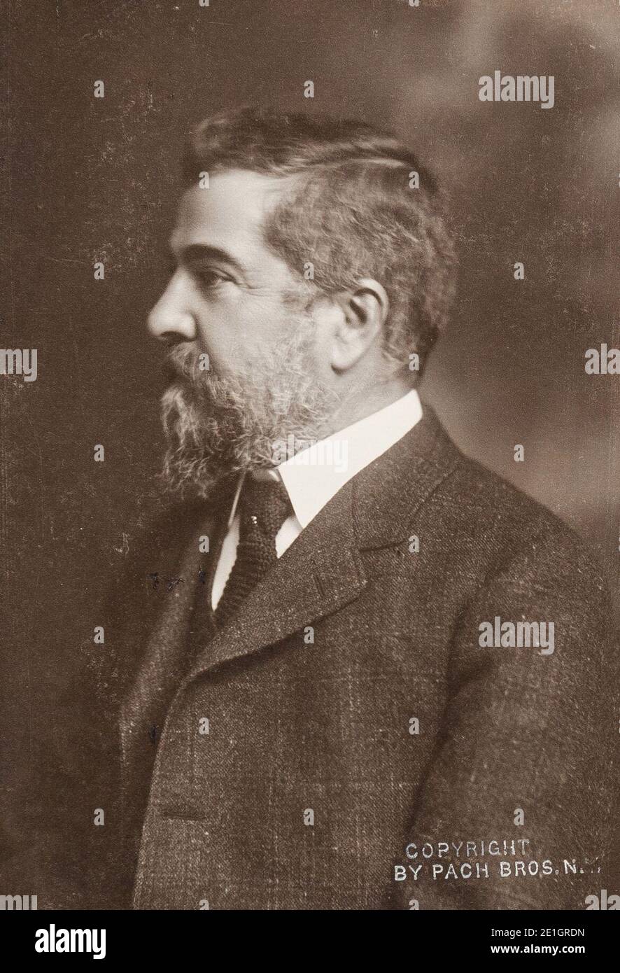 Louis Comfort Tiffany by Pach Bros (cropped Stock Photo - Alamy