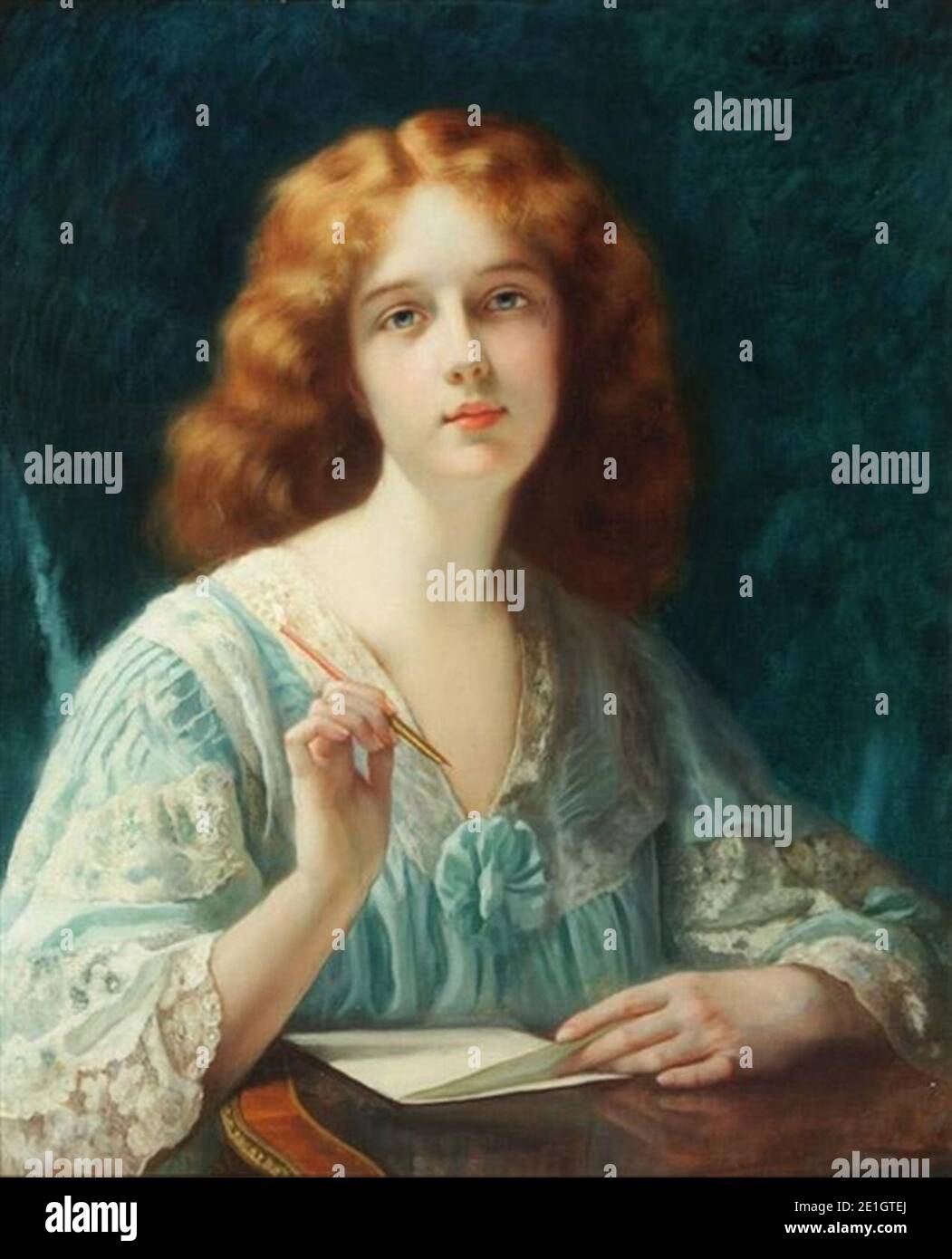 Louis Galliac - Contemplation Stock Photo - Alamy