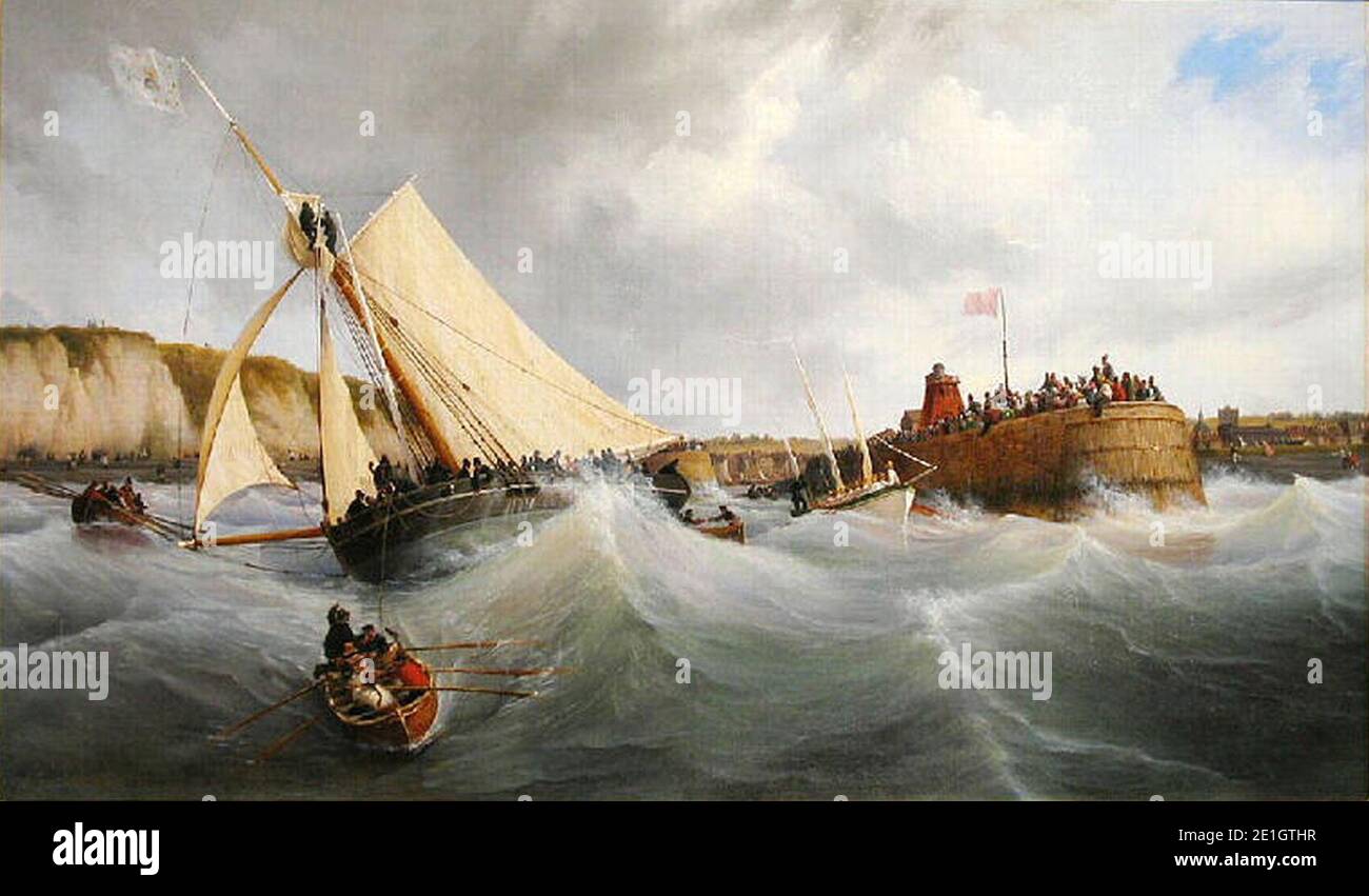 Louis Garneray - Le 'Furet' cotre de l'Etat destine au service ...