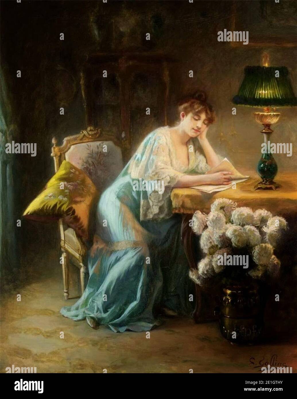 Lecture du soir hi-res stock photography and images - Alamy