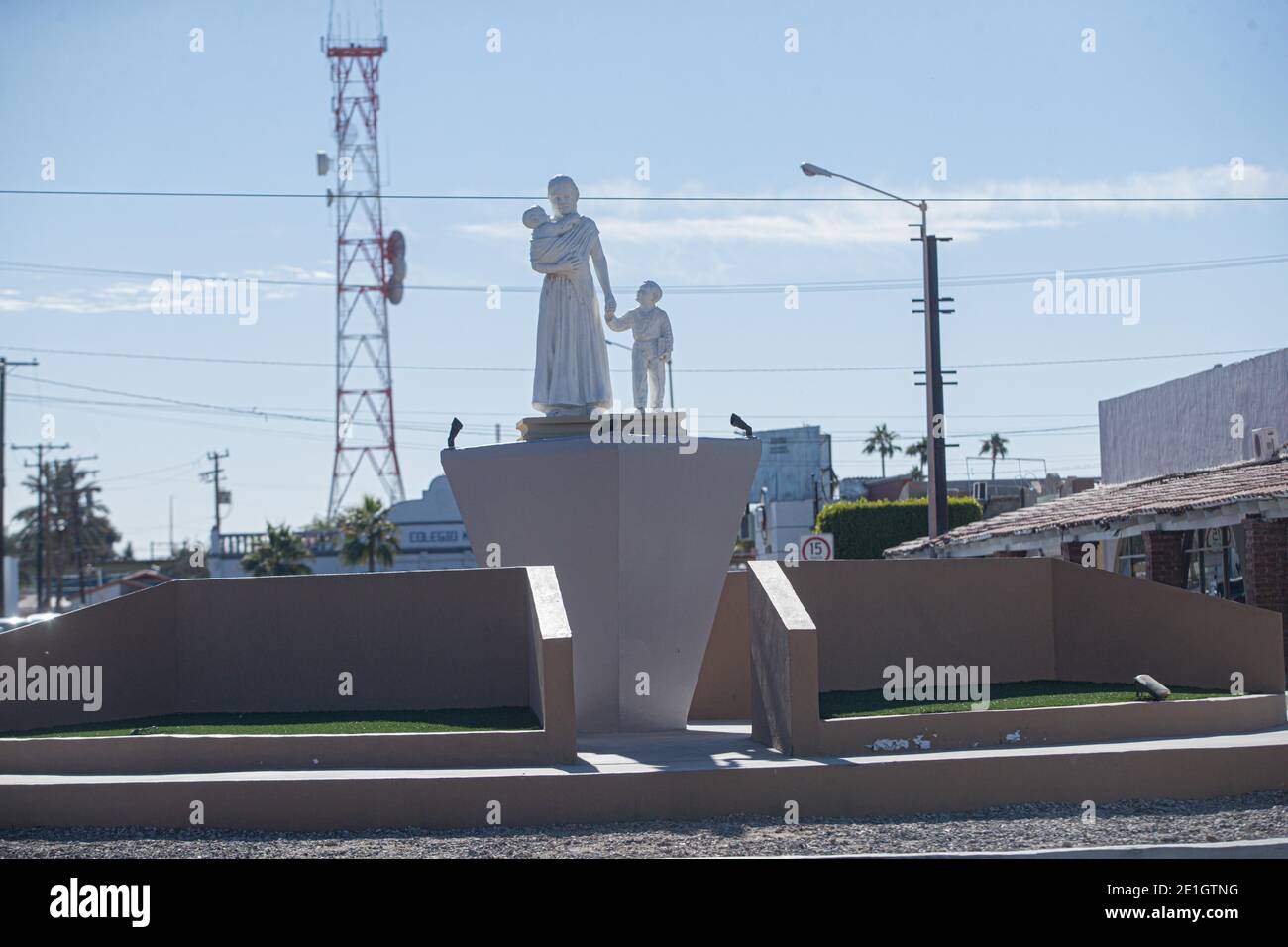 Monument to the mother in San Luis Río Colorado, Mexico. San Luis Río ...