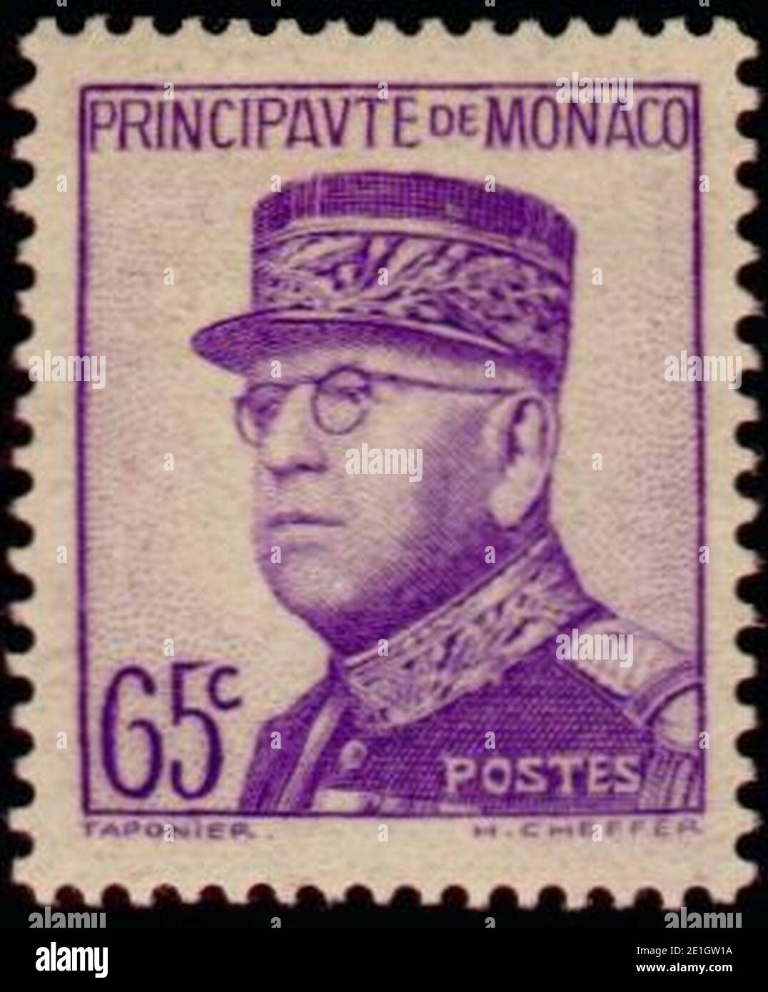 Louis II 1937 65c Stock Photo - Alamy