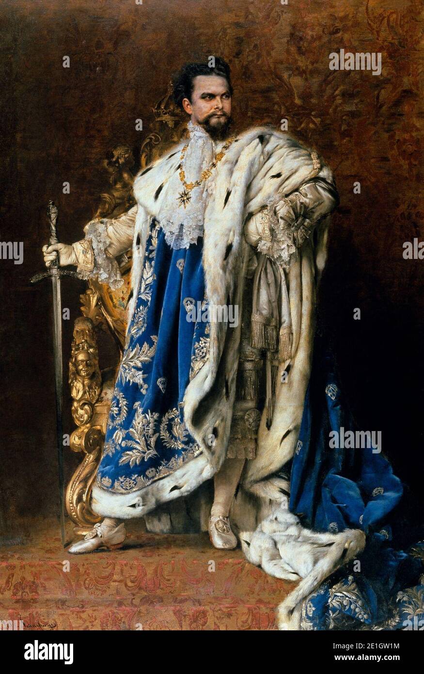 Louis II portrait Stock Photo - Alamy