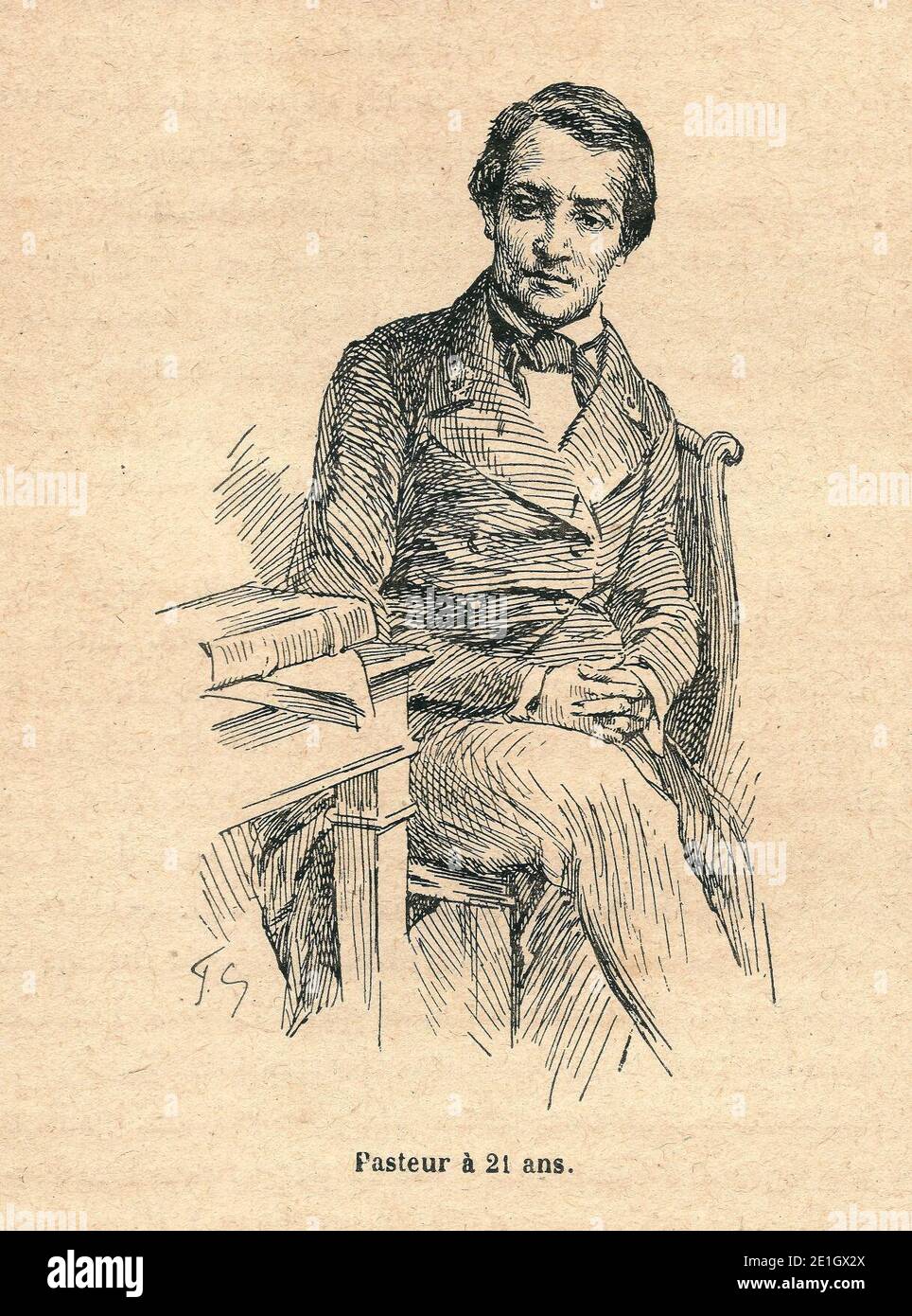 Louis Pasteur-portrait à 21 ans Stock Photo - Alamy