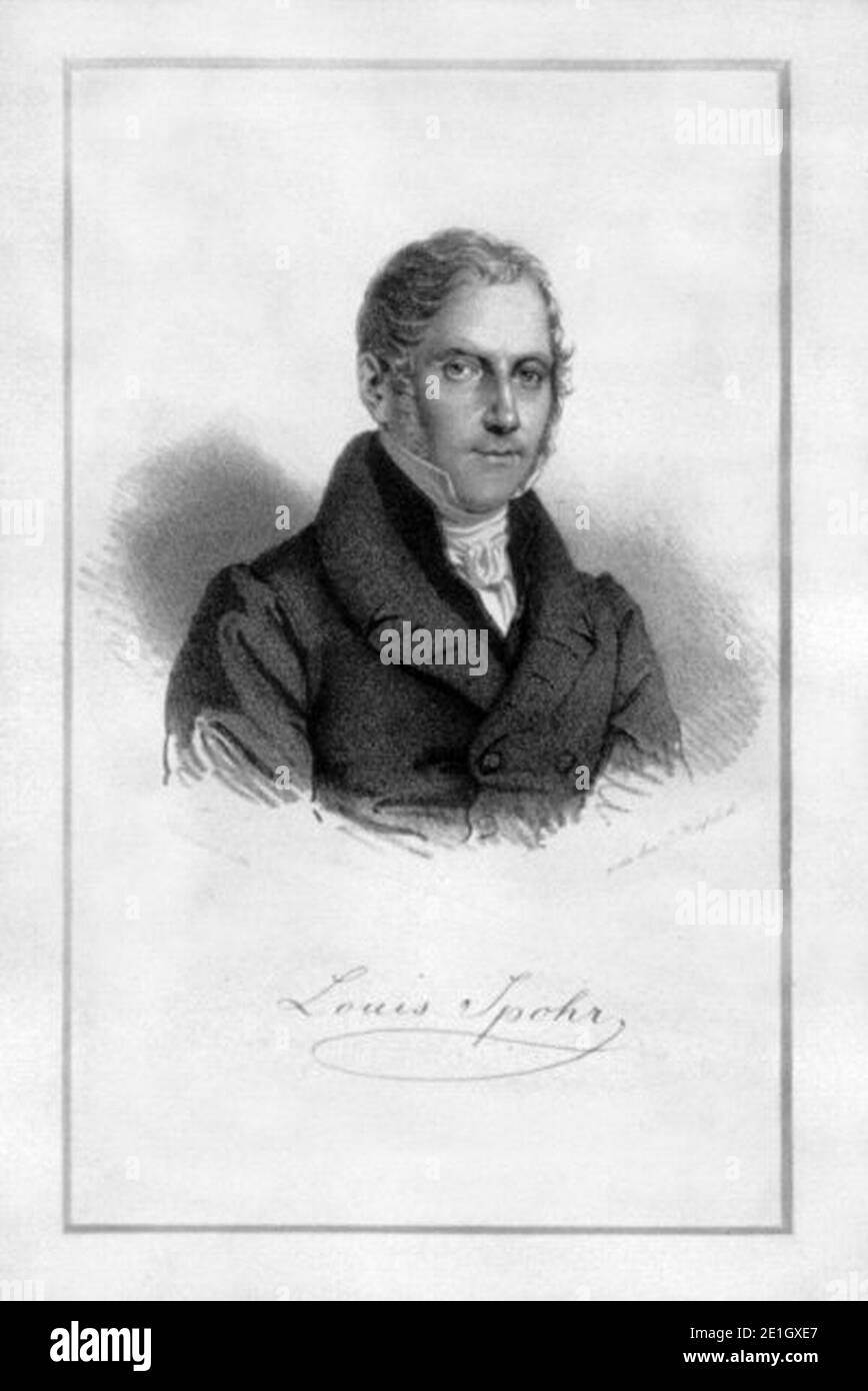 Louis Spohr Litho Stock Photo - Alamy