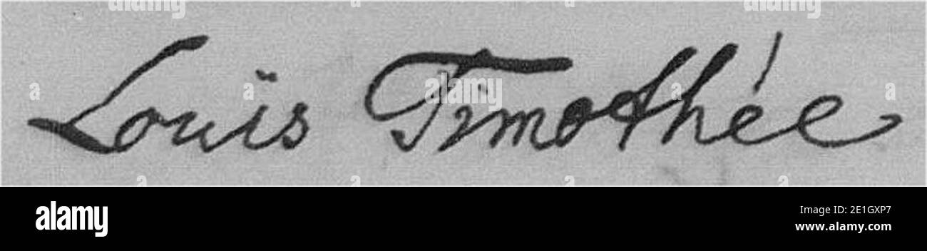 Louis Timothee signature Stock Photo - Alamy